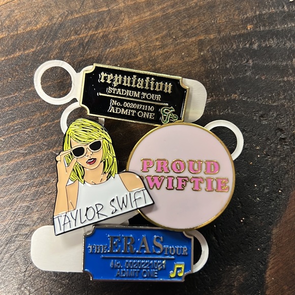 Accessories | Set Of Four Taylor Swift Pins | Poshmark